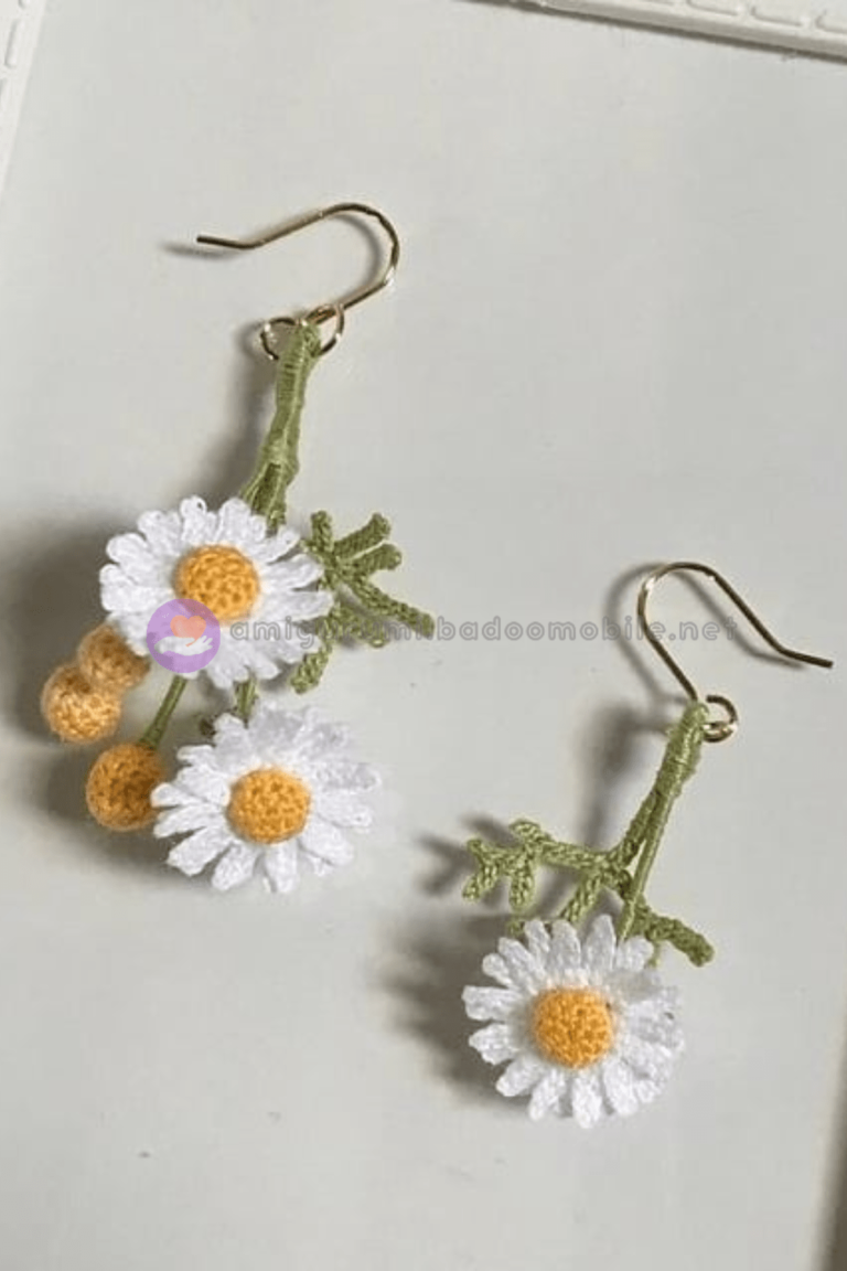 1 Free Crochet Earring Pattern and 28 Crochet Earrings Ideas – Free ...