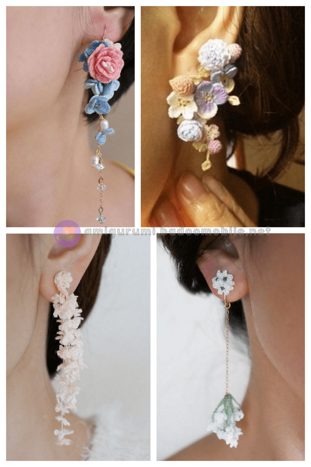 1 Free Crochet Earring Pattern and 28 Crochet Earrings Ideas – Free ...