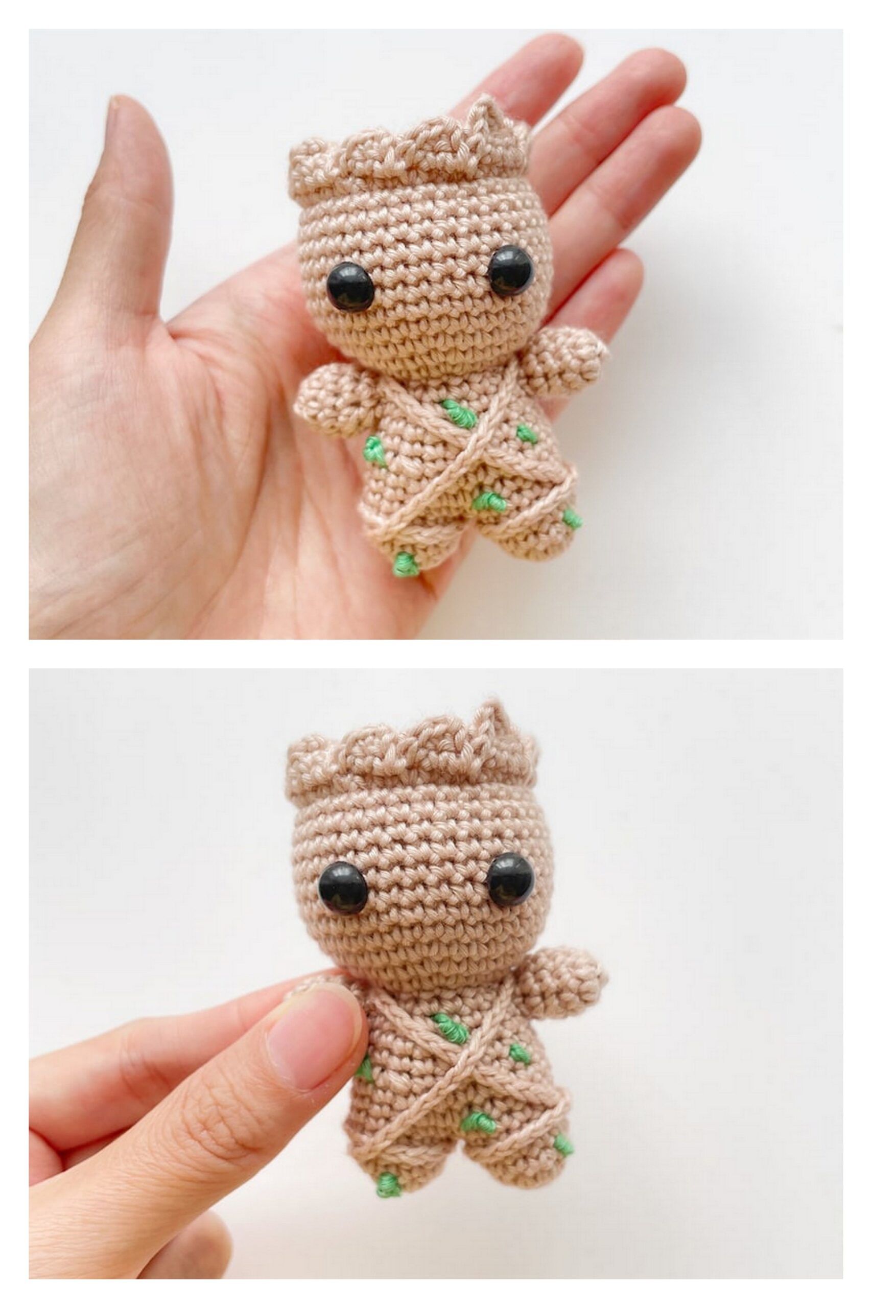 Amigurumi Crochet Baby Groot Free Pattern-1 – Free Amigurumi Crochet