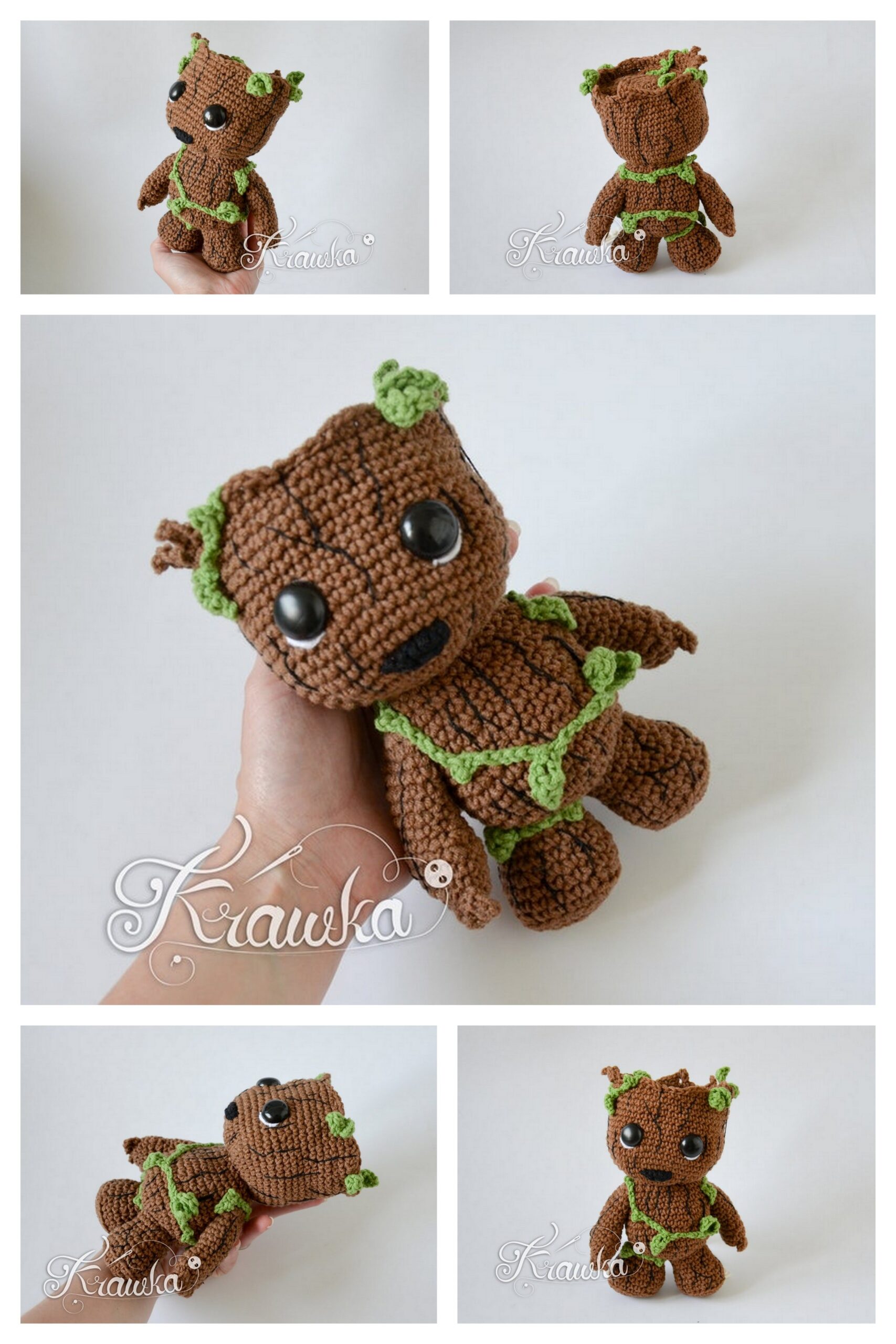 Amigurumi Crochet Baby Groot Free Pattern-1 – Free Amigurumi Crochet