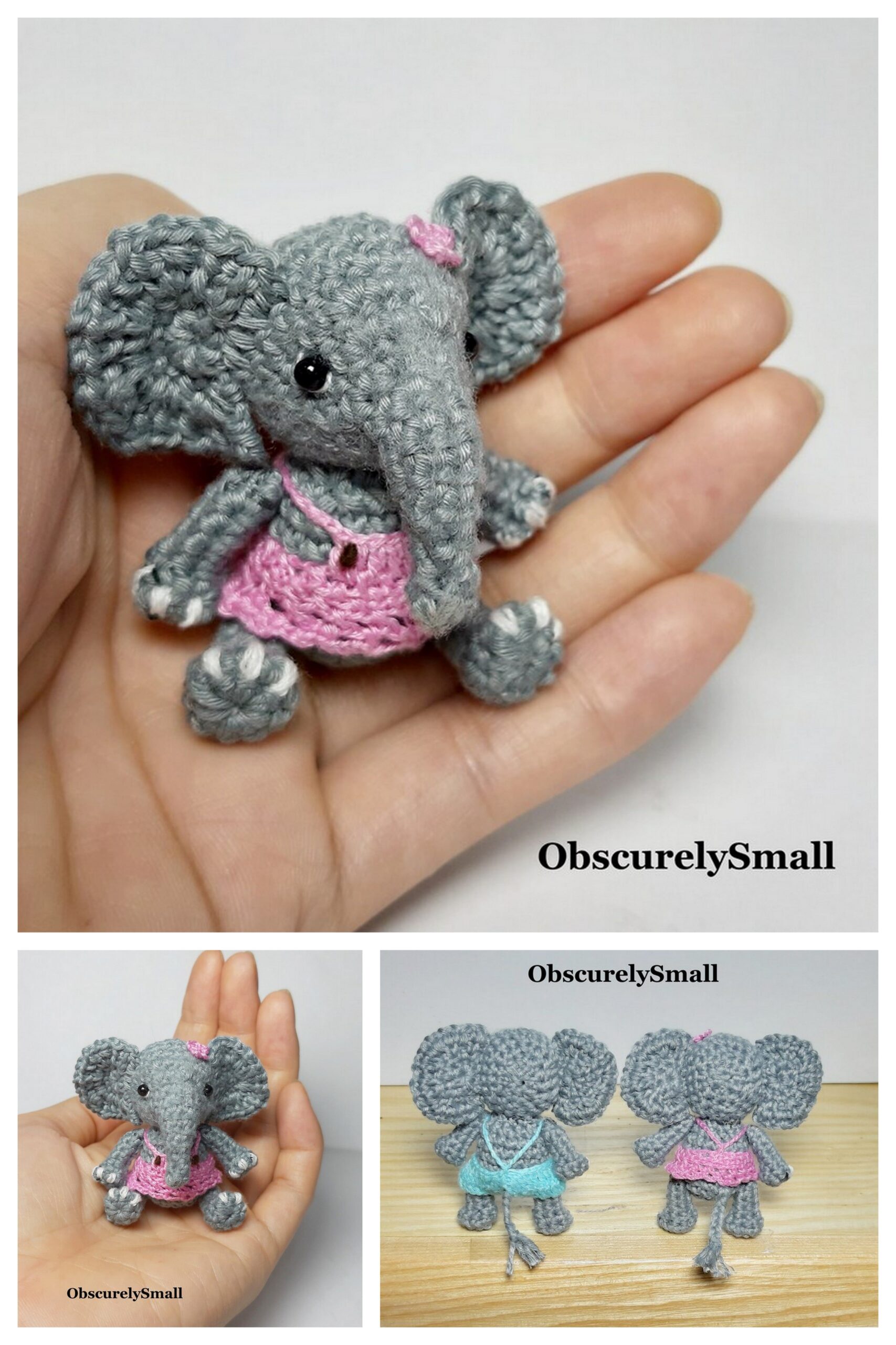 Amigurumi Tiny Elephant Free Pattern-2 – Free Amigurumi Crochet