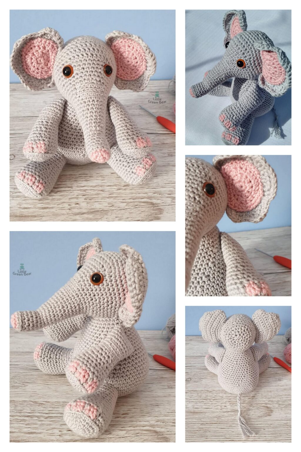 Amigurumi Cute Elephants Free Pattern-2 – Free Amigurumi Crochet
