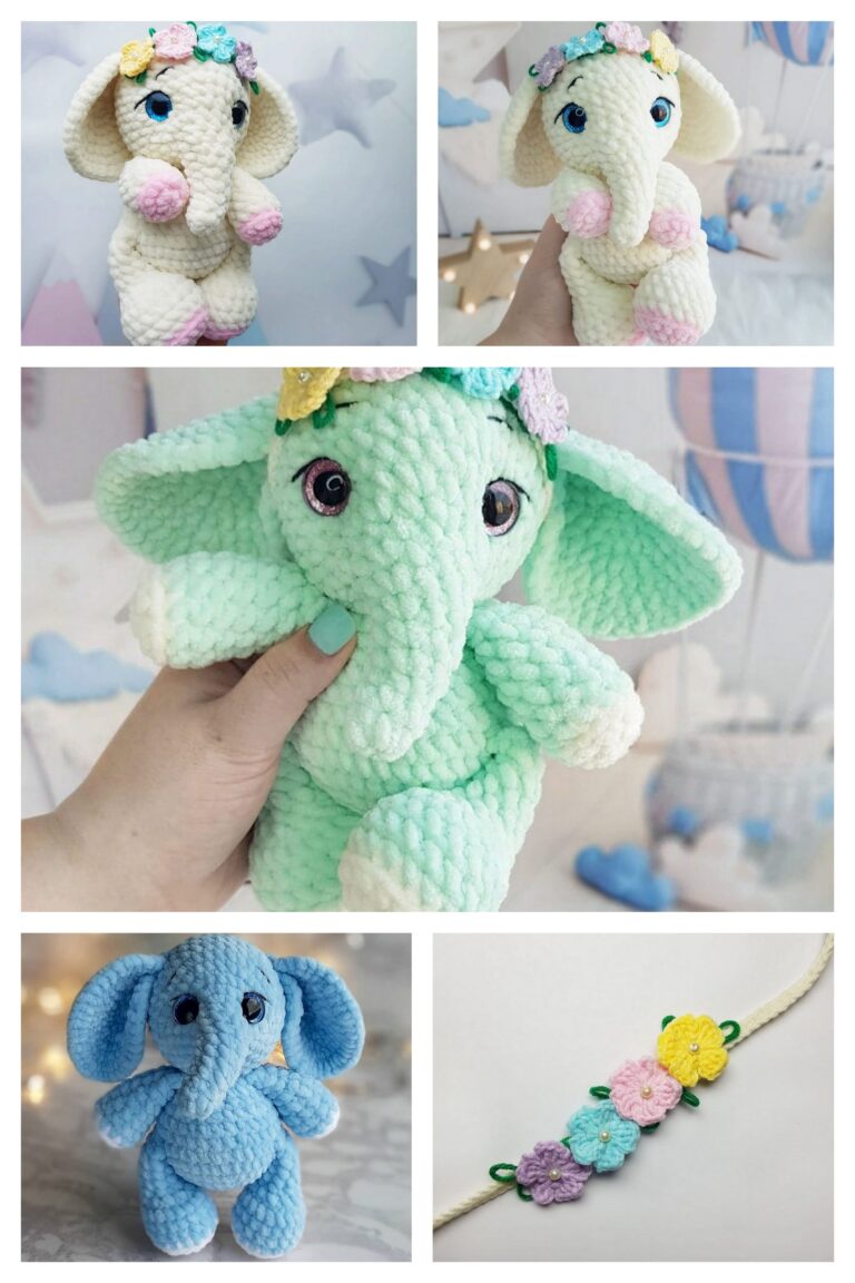 Amigurumi Cute Elephants Free Pattern-2 – Free Amigurumi Crochet