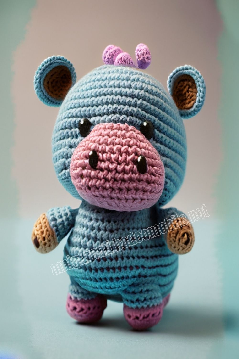 Amigurumi Rainbow Hippo Free Pattern-1 – Free Amigurumi Crochet