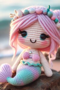 Amigurumi Crochet Mini Mermaid Free Pattern-1 – Free Amigurumi Crochet