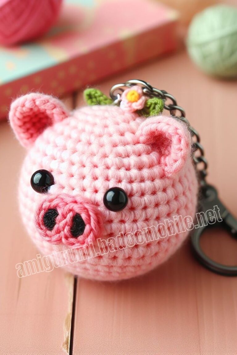 Amigurumi Pig Keychain Free Pattern-2 – Free Amigurumi Crochet
