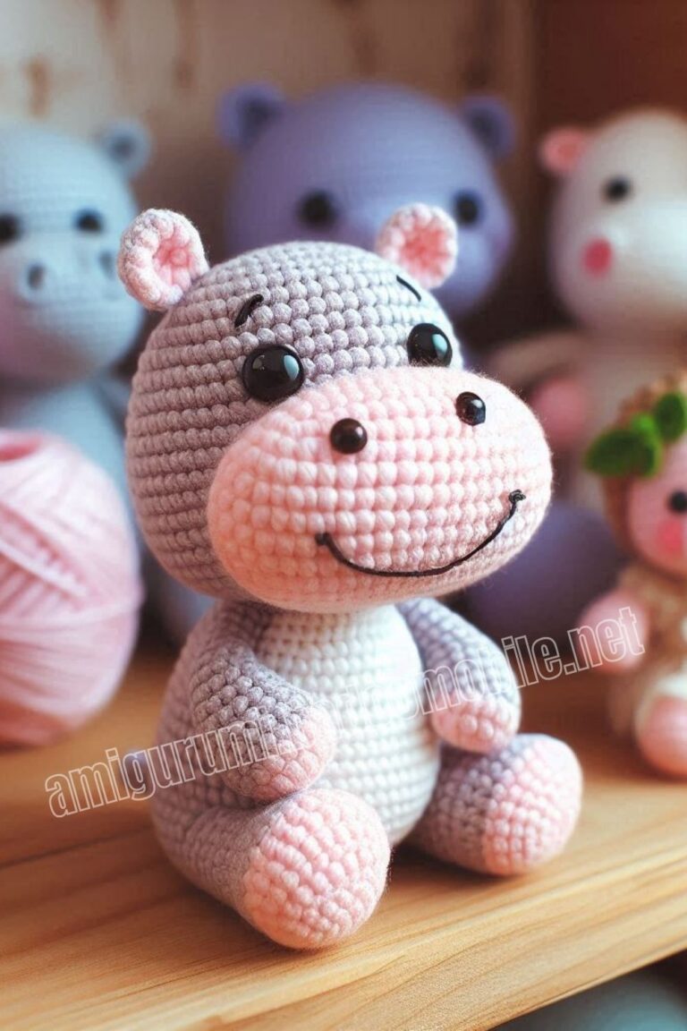 Amigurumi Cute Baby Hippo Free Pattern-2 – Free Amigurumi Crochet